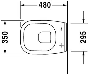 Duravit D-Code - závěsné WC 35x48 cm 22110900002