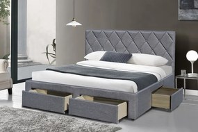 Manželská postel s úložnými prostory H7902, 160x200cm