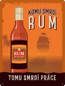 Postershop Plechová cedule: Rum - 30x40 cm