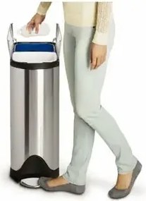 Simplehuman Pedálový odpadkový koš na tříděný odpad / – 40l (20/20) /