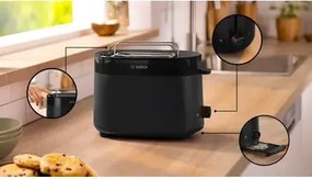 BOSCH TAT2M123 MyMoment Compact černá / Topinkovač / 950 W / 2 sloty