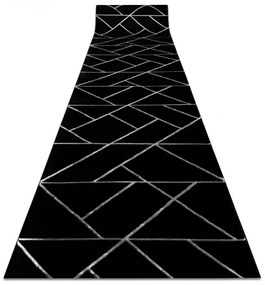 Běhoun EMERALD 7543 geometrický moderní černý stříbrný Šíře: 100 cm
