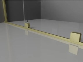 Mexen Velar posuvné sprchové dveře 110 cm, transparentní, zlaté kartáčované - 871-110-000-01-55