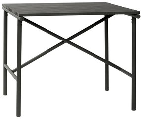 OnaDnes -20% Černý kovový zahradní stůl Hübsch Villa 90 x 90 cm