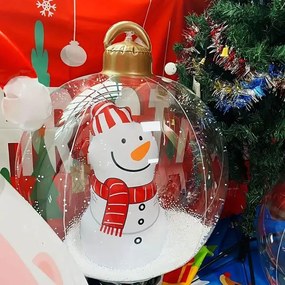Alegría en Casa Nafukovací vánoční koule - sněhulák