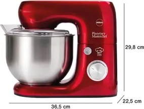 Eldom WRK1250 Chef červená / Kuchyňský robot / 800 W / 5 l nerezová mí