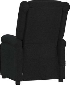 Elektrické masážní křeslo černé textil 3098361