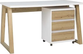 ADRK Furniture Stůl s kontejnerem IWO I DE-Iwo-I-W+ART-T021