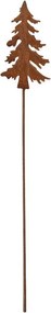 Rustikální rezavý zápich stromek Christmas Tree Rust S - 6*1*34 cm