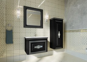 Kingsbath Treviso Black 100 koupelnová skříňka s umyvadlem