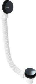 Polysan - Vanová odtoková a přepadová souprava, Click-Clack, délka 120 cm, gun metal 71858.60