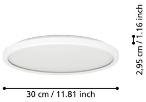 Eglo 901471-LED RGBW St. koupel. svítidlo ROVITO-Z 13,9W/230V pr.30 cm IP44 bílá