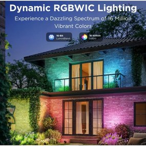 Govee - LED RGBWW Stmívatelný reflektor LED/12W/230V IP67 2700-6500K Wi-Fi