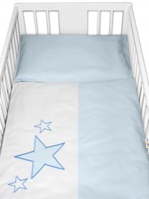BABY NELLYS dvoudílné povlečení 100x135 cm BABY STAR modrá
