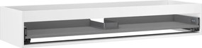 Mexen Box-A, závěsná skříňka, 140 cm, 1 zásuvka, bílá matná, 91AX0-1400-235-1-01