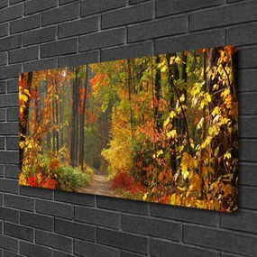 Obraz na plátně Les Příroda Podzim 140x70 cm