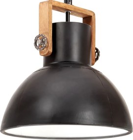 Industriální závěsné svítidlo 25 W černé kulaté 40 cm E27 320535