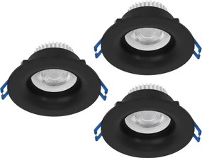 Eglo 902274-SADA 3xLED Kou. pod. sví. SALABATE LED/4,9W/230V pr.8,8cm IP65 černá