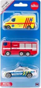 SIKU česká verze - set mix policie, hasiči, ambulance