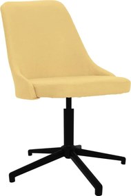 vidaXL Otočná jídelní židle textil [330898] Barva: Žlutá