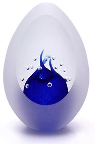 Broušené těžítko - dekor 02, Modrá, 10 cm | České sklo od Artcristal Bohemia