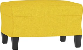 3dílná sedací souprava s poduškami světle žlutá textil 3201815
