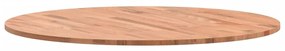 Stolní deska Ø 80 x 1,5 cm kulatá masivní bukové dřevo - Default Title