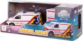 KIDS GLOBE Traffic VW Transporter ambulance s přívěsem / Auto s přívěs