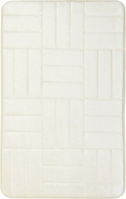 Protišmyková kúpeľňová predložka 3D 667 cream, 50x40, biela, kúpeľňa, BO-MA