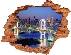 Wallmuralia Fototapeta díra na zeď 3D Most v Tokiu 90x70 cm