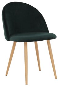 Jídelní židle, smaragdová, FLUFFY