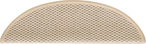 Samolepicí nášlapy na schody sisal 15 ks 56 x 17 x 3 cm berber 326869