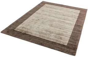 Hnědý  koberec Ife Border Choco Mocha Rozměry: 160x230 cm
