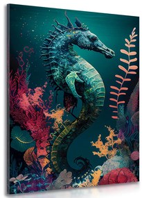 Obraz surrealistický mořský koník Varianta: 60x90