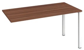 Stůl pracovní řetězící rovný 140 cm - Hobis Uni US 1400 R Dekor stolové desky: ořech, Barva nohou: bílá