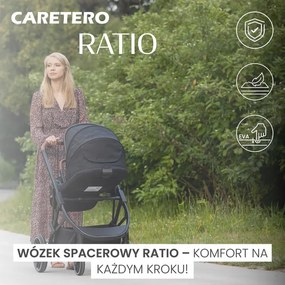 CARETERO sportovní kočárek RATIO DARK GREY