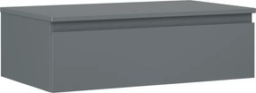Mexen Orio, koupelnová skříňka 80 cm s horní částí, 1 zásuvka, grafitová matná, 91A10-08023-1-BFC66
