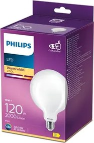 Philips Classic G120 E27 / LED žárovka / 13W / 2000 lm / teplá bílá /