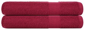 Saunové osušky FROGN 2 ks bordó 80x200 cm 360 g/m² 136743