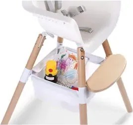 Childhome Košík pod židličku Evolu 2 White / 24 x 24 x 15 cm