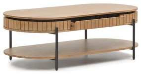Konfereční stolek licia 130 x 65 cm přírodní MUZZA