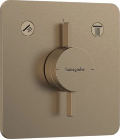 Hansgrohe DuoTurn Q sprchová a vanová baterie bez podomítkového tělesa kartáčovaný bronz 75414140