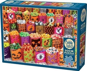 COBBLE HILL Puzzle Halloweenské sladkosti / 500 dílků / od 12 let