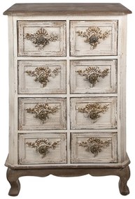 Dřevěná vintage komoda se šuplíky Eugénie - 60*37*100 cm