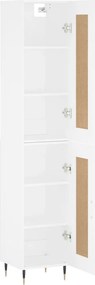 Skříň highboard bílá 34,5 x 34 x 180 cm kompozitní dřevo 3200433