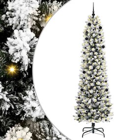 Umělý vánoční stromeček Bílá 240 cm PVC, kov a plast 3396130