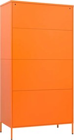 Šatní skříň oranžová 90 x 50 x 180 cm ocel 336246