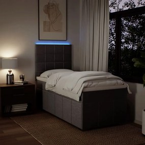 Box spring postel s matrací taupe 100 x 200 cm textil 3293883