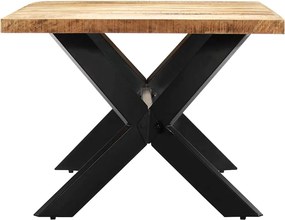 Jídelní stůl 200 x 100 x 75 cm masivní mangovníkové dřevo 247427