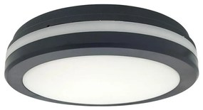 LED Stropní svítidlo se senzorem pohybu LED/20W/230V 3000/4000/6500K IP54 antr